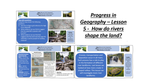 KS3 Geography - Progress in Geography - Rivers Lesson 5 - River ...