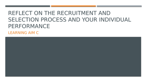 BTEC Business Unit 8 Recruitment and Selection Learning Aim B & C ...