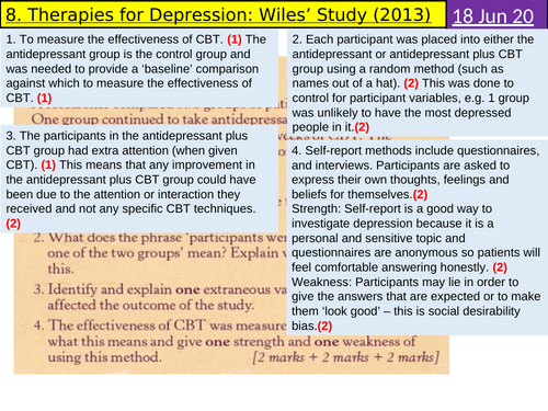 AQA GCSE Psychology: Paper 2 - PSYCHOLOGICAL PROBLEMS BUNDLE | Teaching ...