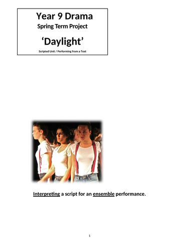 Physical Theatre Drama ENTIRE TERM Work Booklet | Teaching Resources