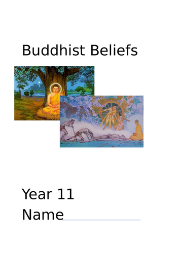 Buddhism beliefs revision booklet | Teaching Resources