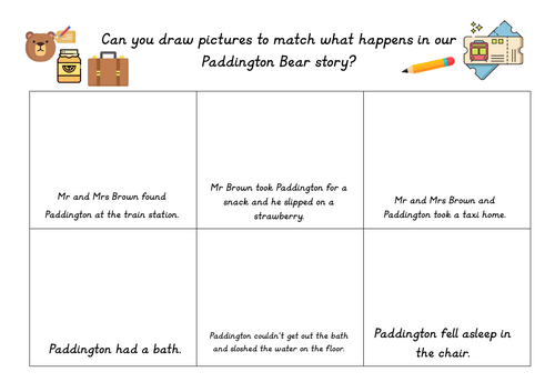 Paddington drawing story activity | Teaching Resources