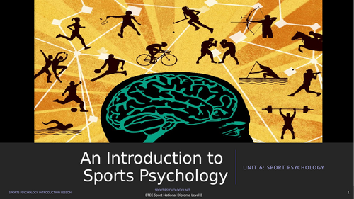 BTEC Sport Unit 6 Psychology Resources | Teaching Resources