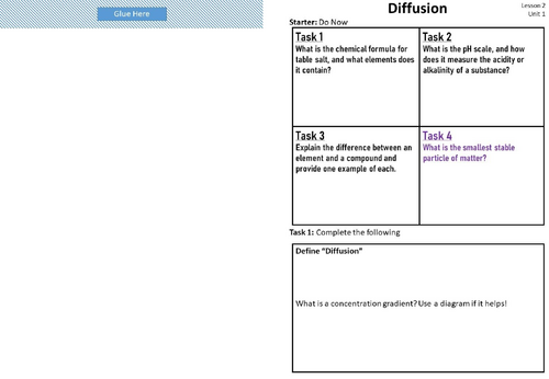 Diffusion Lesson - Alchemist Emporium | Teaching Resources