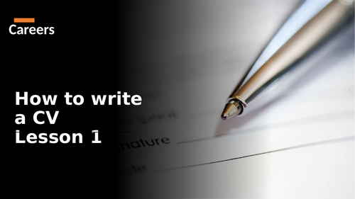 Easy guide to writing a CV. Class discussion activities and simple ...