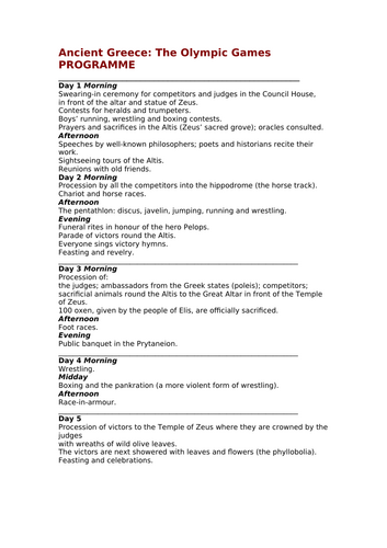Ancient Greeks Primary History Scheme of Work | Teaching Resources
