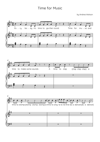 Time for Music Hello Song for KS1 | Teaching Resources