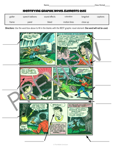 Graphic Novel Writing and Reading Project | Teaching Resources