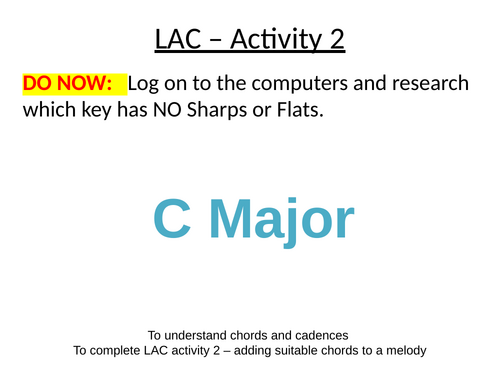 BTEC Level 3 Music Performance Unit 1: Practical Music Theory and Harmony LAA,LAB, LAC ...