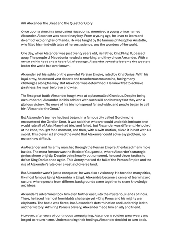 Alexander the Great Ancient Greeks History Lesson | Teaching Resources