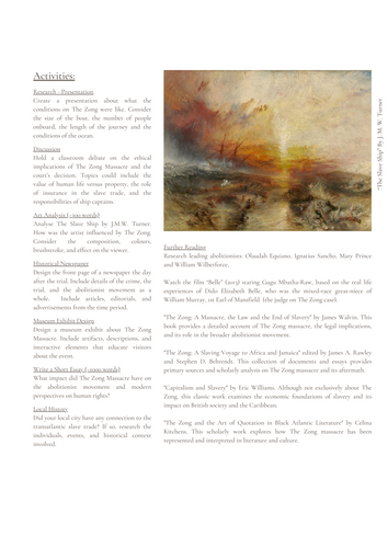 The Zong Massacre - Black History | Teaching Resources