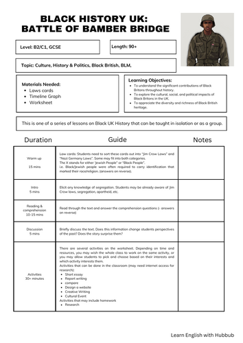 The Battle of Bamber Bridge - Black History | Teaching Resources