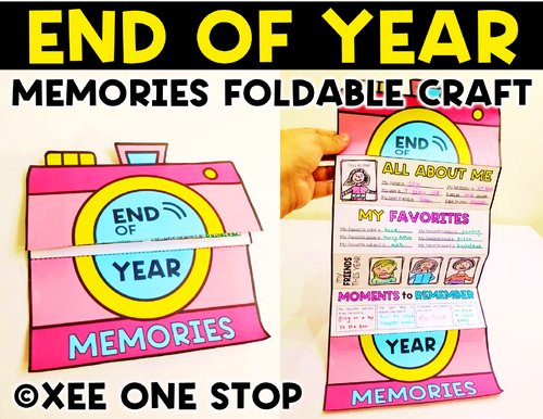 End of Term Year Memory Book Craft | Teaching Resources