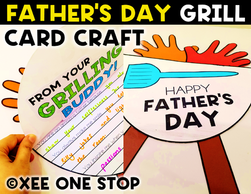 Father's Day Grill Card Craft | Teaching Resources