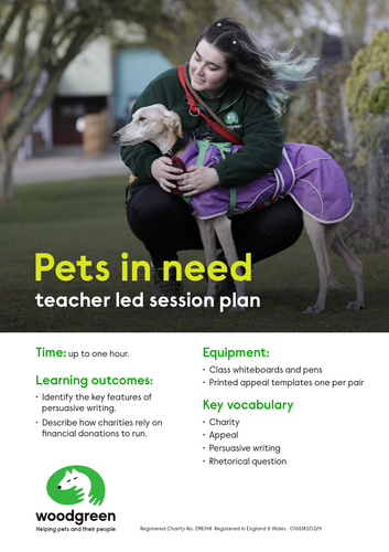 KS2 Pets in need persuasive writing lesson pack | Teaching Resources