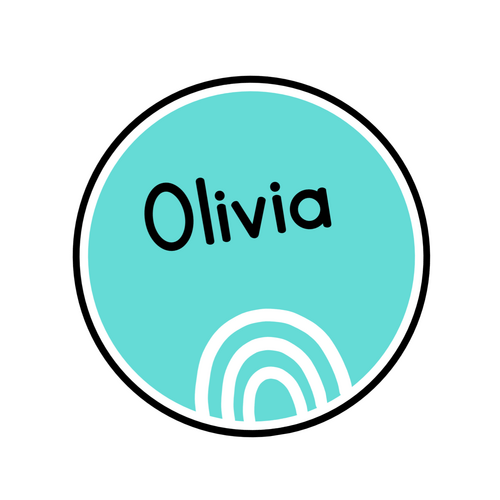 Printable Bright Rainbow Student Name Tags, Round Dots Name Labels ...