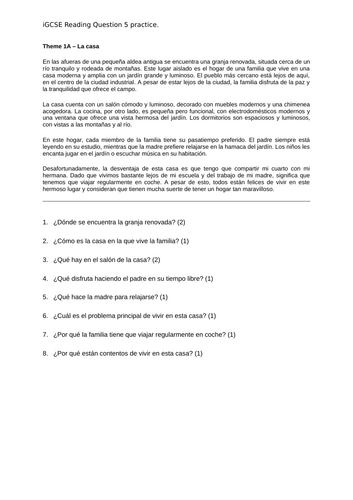 26 x IGCSE Spanish reading comprehension tasks | Teaching Resources