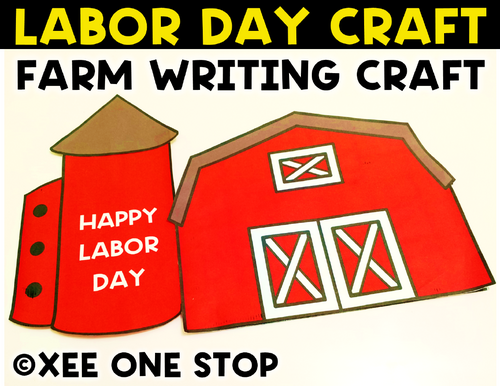 Labor Day Farm Writing Craft Community Helper | Teaching Resources