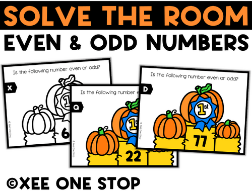Even and Odd Numbers to 100 Count the Room | Teaching Resources