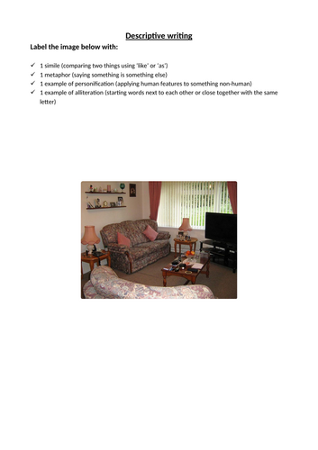 Cambridge Igcse Paper 2 Section B Descriptive Writing Teaching Resources