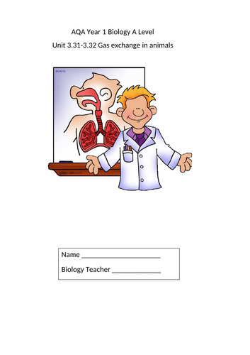 A-Level AQA Biology - Organisms Exchange Workbook | Teaching Resources