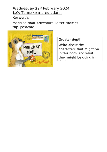 A prediction of the Meerkat mail | Teaching Resources