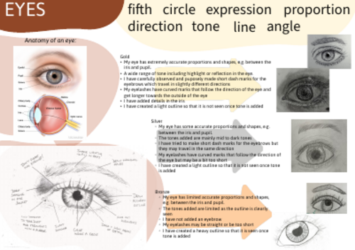 KS3 and KS4 Facial features eyes | Teaching Resources