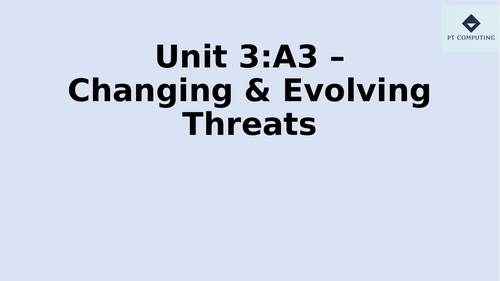 BTEC LEVEL 2 TECHNICALS - UNIT 3: SECURITY PROTECTION AND RISK MANAGEMENT - Learning Aim: A ...