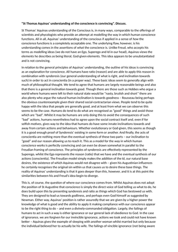 A Level RS A* Essay - Conscience | Teaching Resources