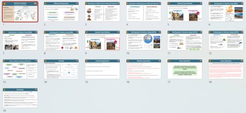 GCSE Geography Italy & Nepal Case Studies Natural Hazards | Teaching ...