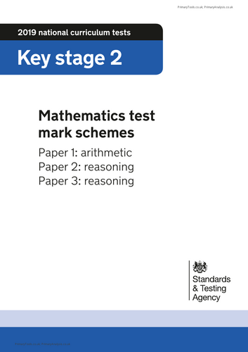 2019 Math KS2 SAT test | Teaching Resources