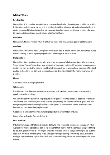 OCR RS Religion and Ethics Revision Megasheet | Teaching Resources