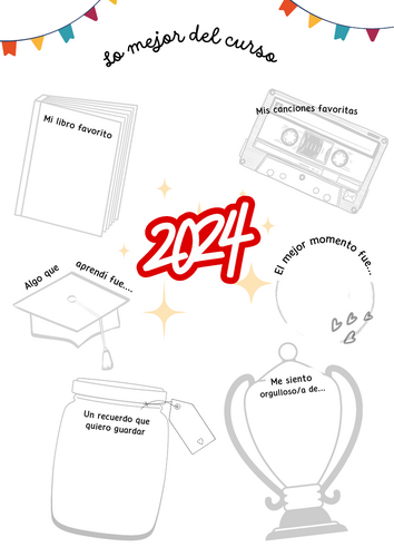 Worksheet | End of Year | Spanish, English | Teaching Resources
