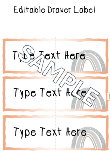 Muted/Neutral Rainbow Display Pack - Orange/Brown - Peg, Drawer and ...