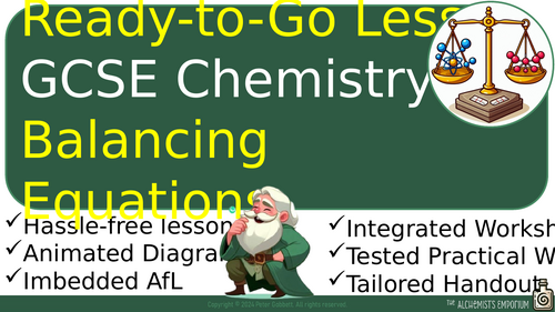 Balancing Equations Lesson - Alchemist Emporium | Teaching Resources