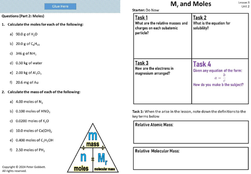 Mr and Simple Moles Lesson - Alchemist Emporium | Teaching Resources