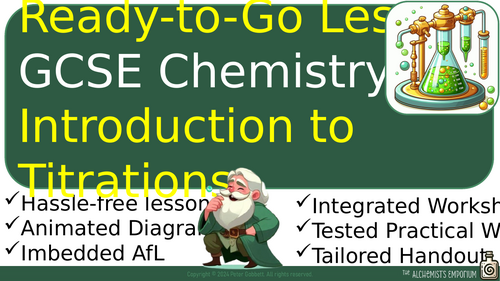 Introduction to Titrations Lesson - Alchemist Emporium | Teaching Resources