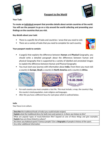 Mini country studies - each continent. | Teaching Resources