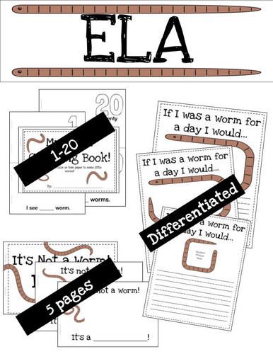 Worms Unit Activities | Shapes | Kindergarten | Teaching Resources