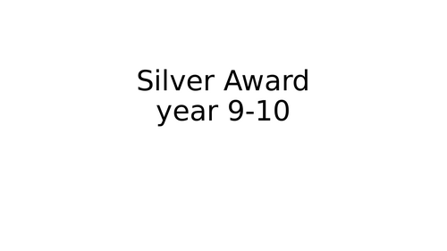 Arts Award- Silver Award | Teaching Resources