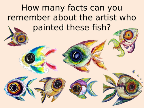 Fish Project - Lesson 2 - Watercolour artist study on Scarpace ...