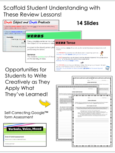 Verbals, Voice and Mood | Teaching Resources