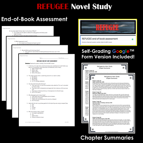 Refugee by Alan Gratz Novel Study Unit | Teaching Resources