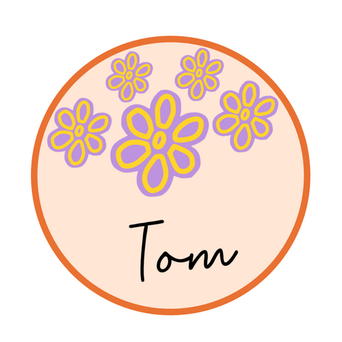 Printable Student Name Tags, Vibrant Classroom Labels, Round Name ...