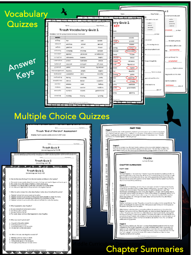 Trash by Andy Mulligan Novel Study Unit | Teaching Resources