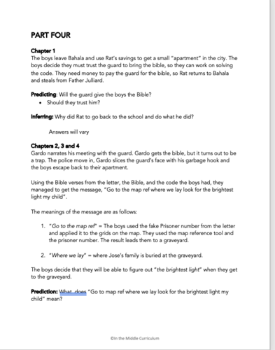 Trash by Andy Mulligan Novel Study Unit | Teaching Resources