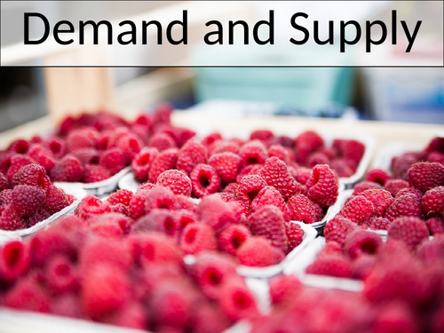 GCSE Economics Unit 2 - Demand and Supply (5 lessons) | Teaching Resources
