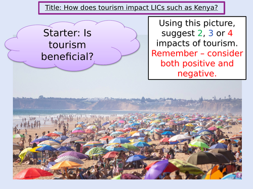 How does tourism impact a LIC country (Kenya) | Teaching Resources