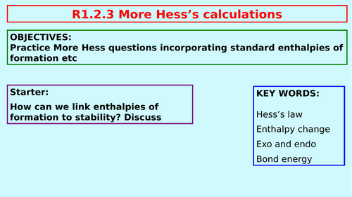 IB Chemistry - Reactivity 1.2 | Teaching Resources IB Chemistry - Reactivity 1.2 | Teaching Resources