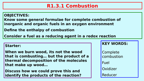 IB Chemistry - Reactivity 1.3 | Teaching Resources IB Chemistry - Reactivity 1.3 | Teaching Resources